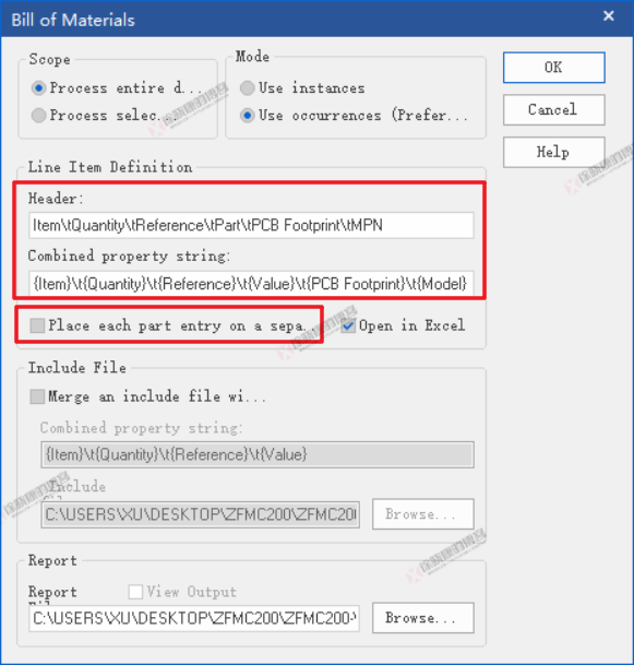 Cadence Orcad导出BOM的方法与整理BOM的脚本分享_cadence导出bom-CSDN博客